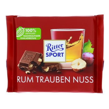 Ritter Sport Rum/Raisin/Nut 100 g – ButikMarket Europe